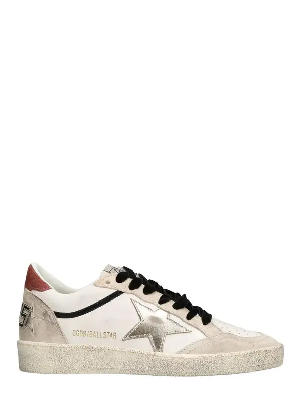 GOLDEN GOOSE Leather Ball Star Sneakers - White