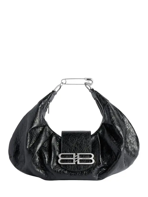 Balenciaga Medium Pamela Shoulder Bag - Black