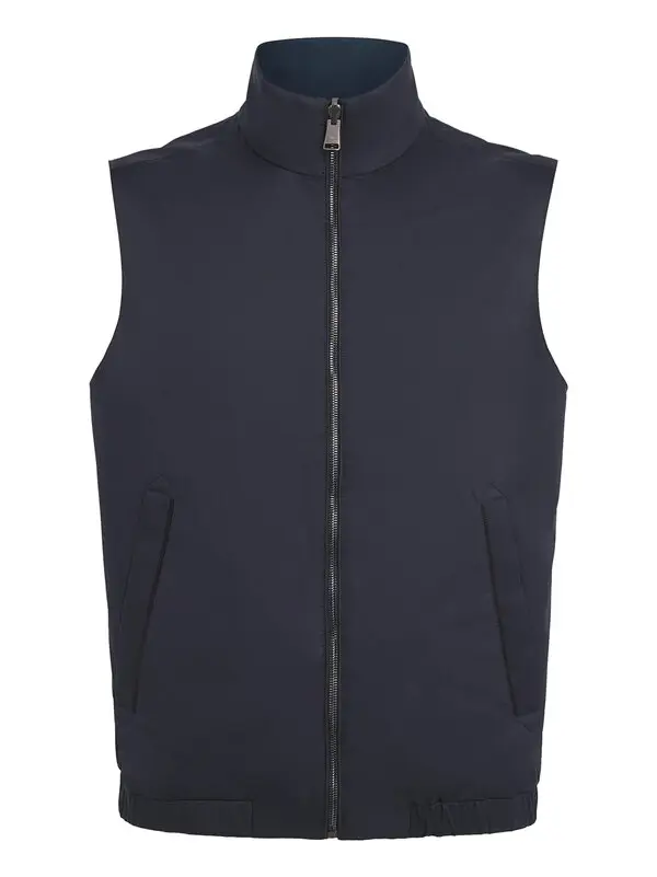 Canali Reversible Gilet - Navy