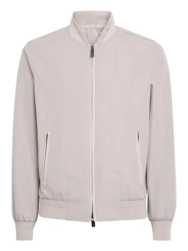 Pal Zileri Zip-up Bomber Jacket - Beige