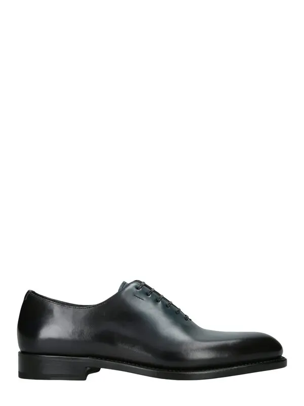 FERRAGAMO Leather Oxford Shoes - Blue