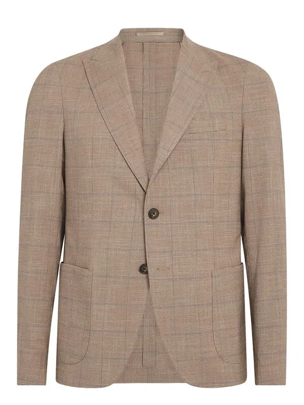 Pal Zileri Check Blazer - Brown