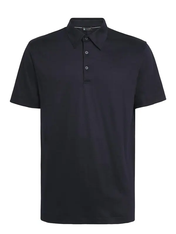 Colombo Cashmere Polo Shirt - Navy
