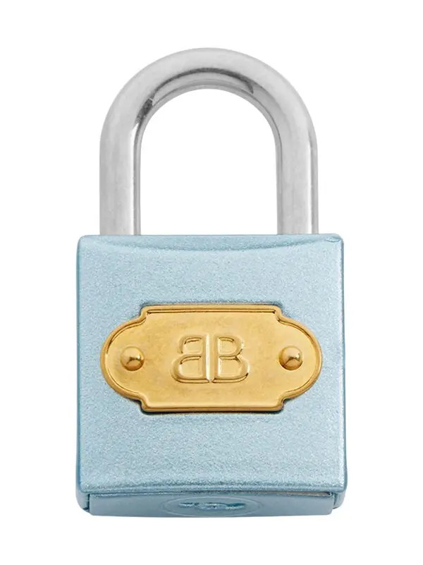 Balenciaga Bb Padlock Charm - Purple