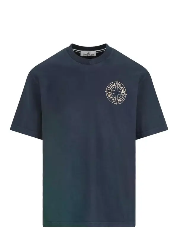 Stone Island Cotton Logo T-shirt - Blue