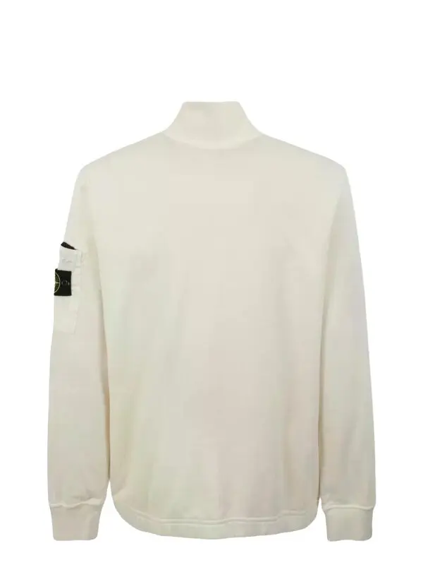 Stone Island Zip-up Fleece Sweater - Neutrals