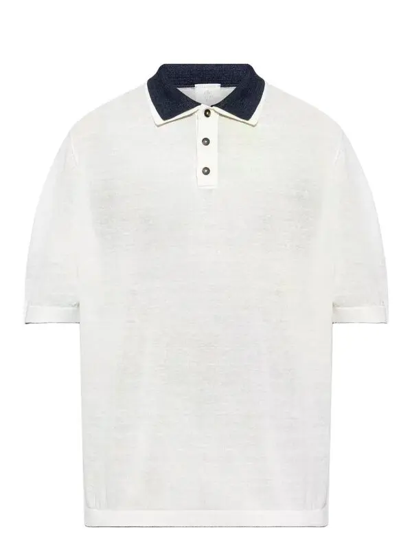Eleventy Buttoned Polo Shirt - White