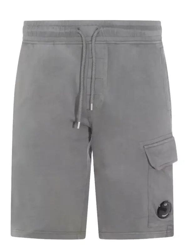 C.P. COMPANY Cargo Logo Shorts - Grey