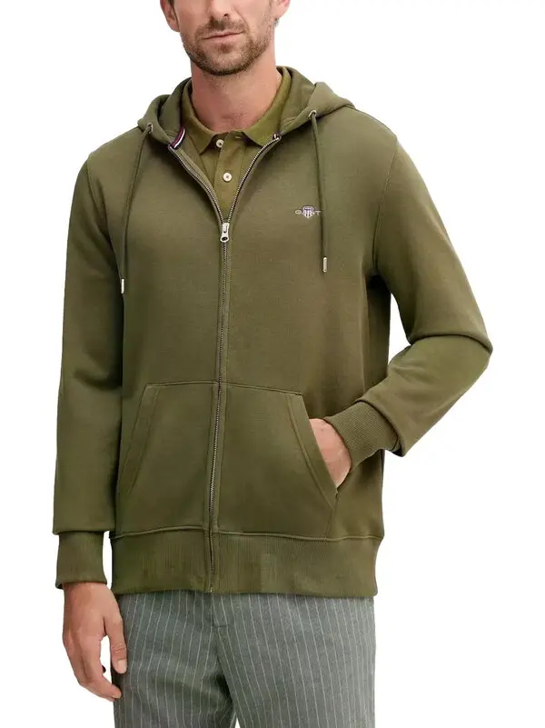Gant Zip-up Hoodie - Green