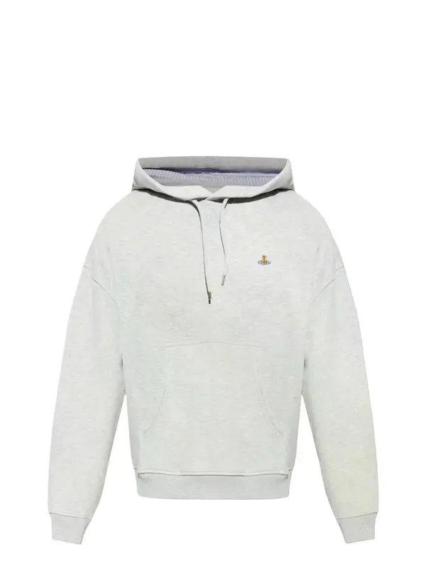 VIVIENNE WESTWOOD Logo-detail Hoodie - Grey
