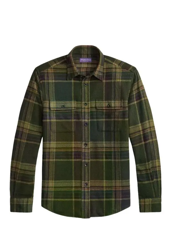 Ralph Lauren Purple Label Button-up Overshirt - Green