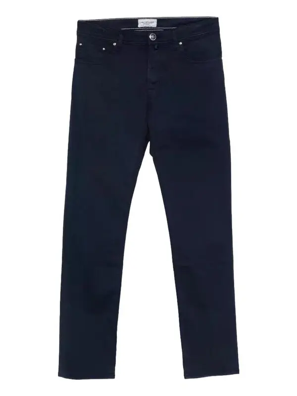 Jacob Cohen Buttoned Straight Leg Jeans - Blue