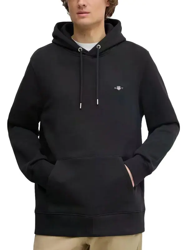 Gant Shield Logo Hoodie - Black