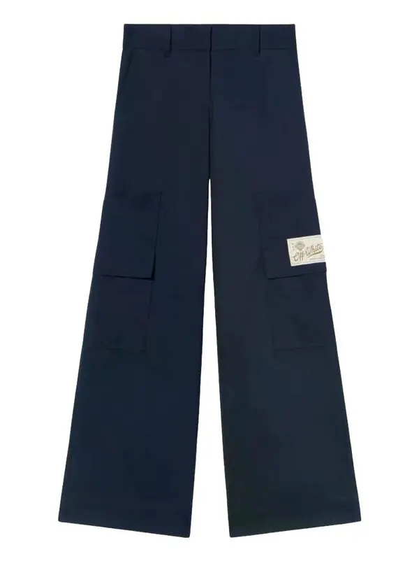 Off-White Cargo-pocket Trousers - Blue