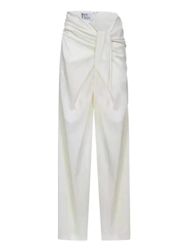 Giuseppe Di Morabito Draped High-rise Trousers - White