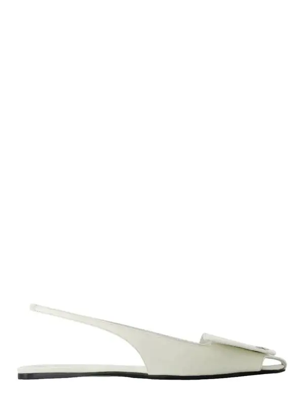 COURREGES Fold Square Toe Sandals - White