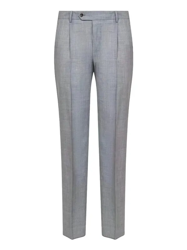 PT TORINO Pleated Tailored Trousers - Grey