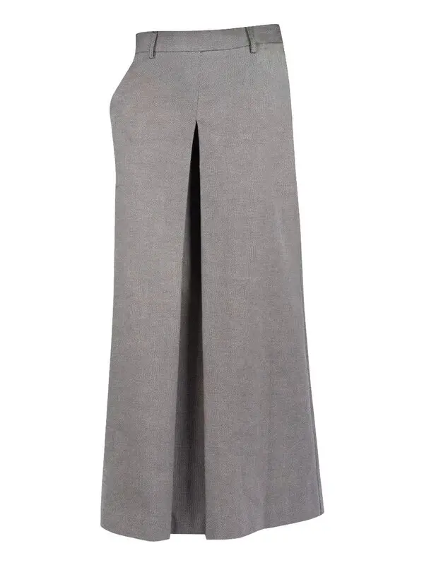 SOCIETE ANONYME Victoria Front-slit Maxi Skirt - Grey