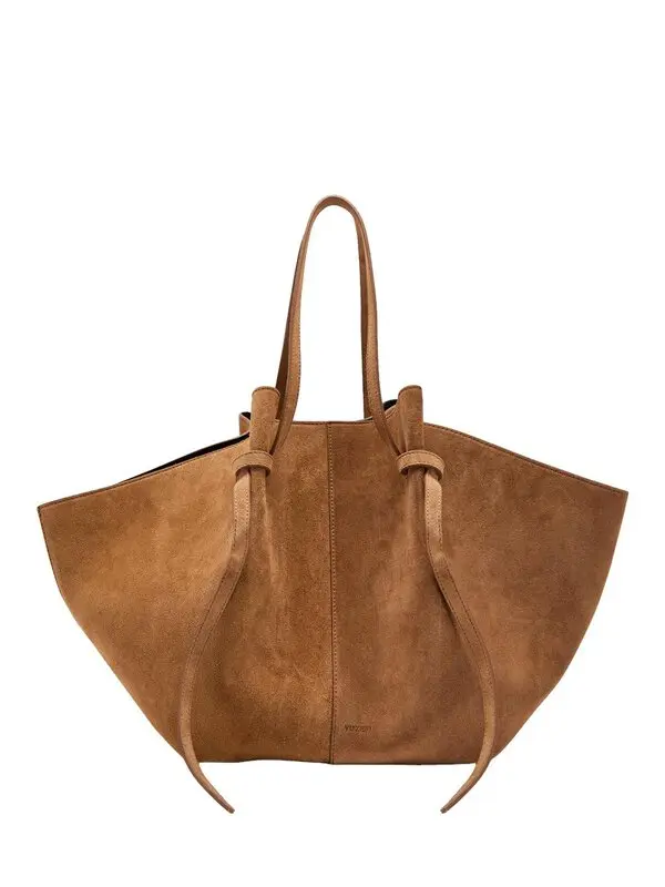 Yuzefi Large Suede Tote Bag - Brown