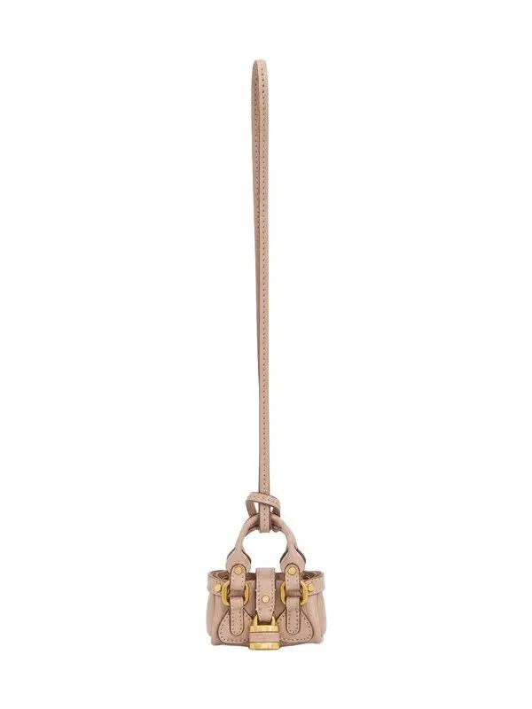 Chloé Paddington Leather Bag Charm - Pink