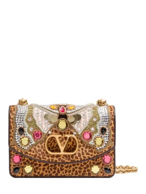 Valentino Garavani Vain Embroidered Shoulder Bag - Multicolour