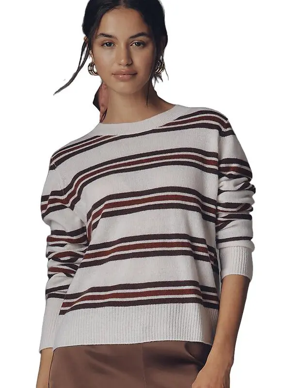 REFORMATION Nikki Cashmere Sweater - Gossamer Multi Stripe