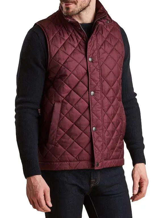 Barbour Barlow Quilted Vest - Bordeaux
