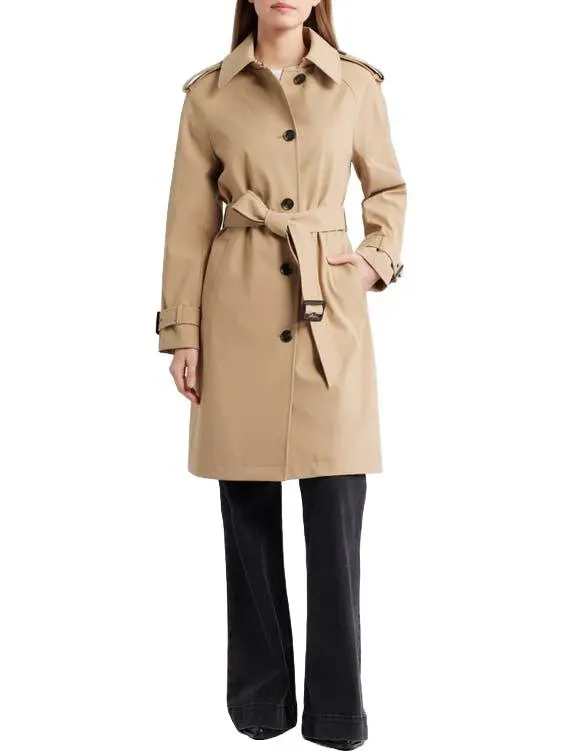 Bcbgmaxazria Belted Trench Coat - Camel