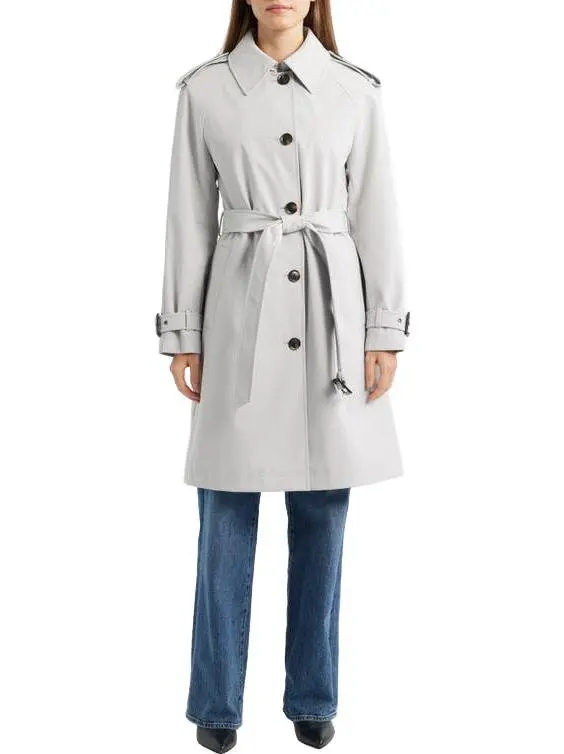 Bcbgmaxazria Belted Trench Coat - Stone