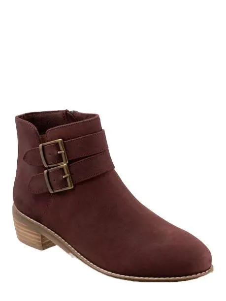 Softwalk Rochester Bootie - Cherry Nubuck