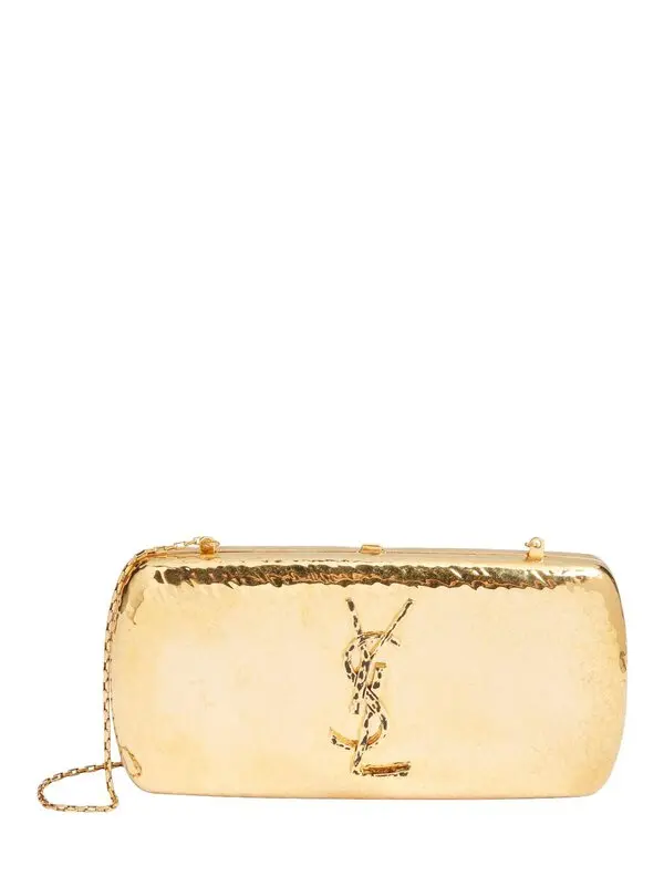 Saint Laurent Metal Evening Clutch - Gold