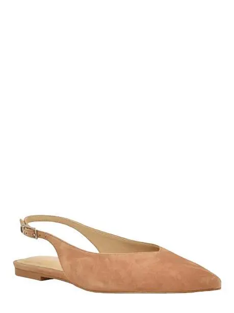 Guess Dorazio Slingback Pointed Toe Flat - Natural