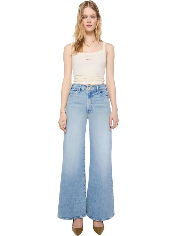 MOTHER The Lil Hustler Roller Sneak Jeans - Blue