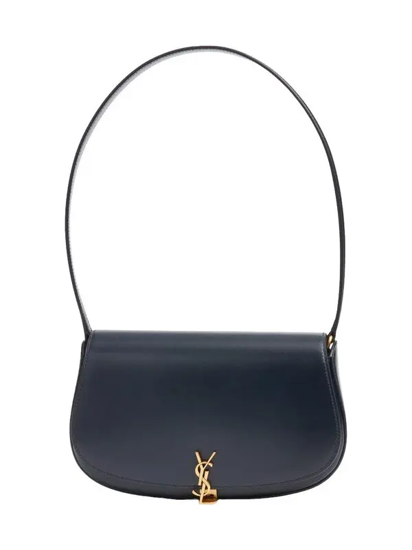 Saint Laurent Mini Voltaire Leather Shoulder Bag - Deep Blue