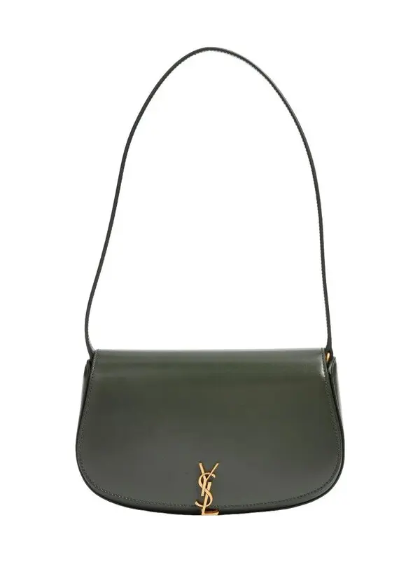 Saint Laurent Mini Voltaire Leather Shoulder Bag - Vert Fonce