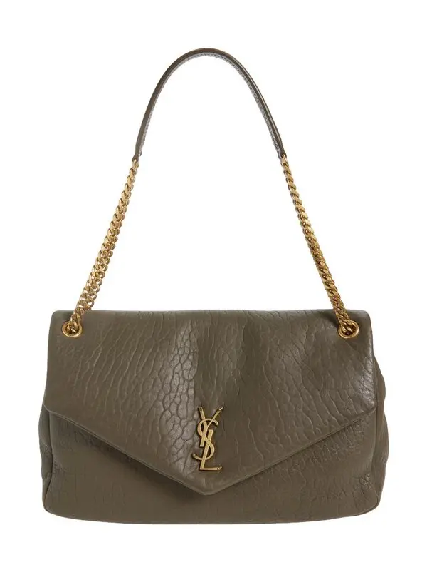 Saint Laurent Large Calypso Shoulder Bag - Light Musk