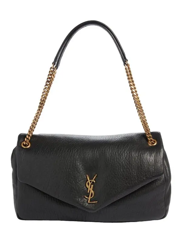 Saint Laurent Large Calypso Shoulder Bag - Noir