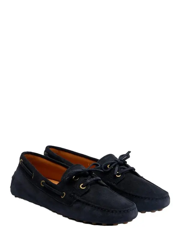 TOD'S Suede Driving Shoes - Blue