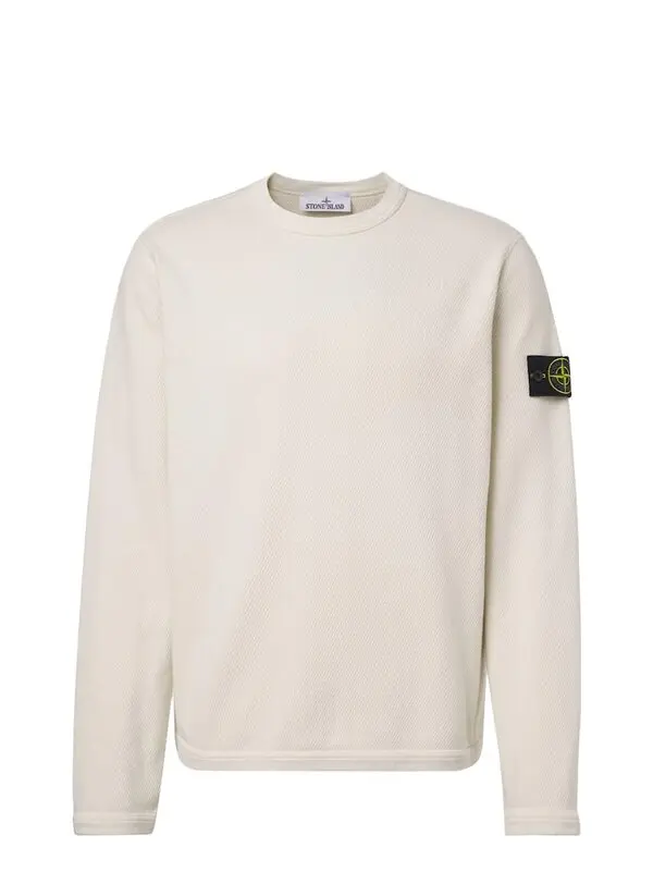 Stone Island Cotton Jersey Sweatshirt - White