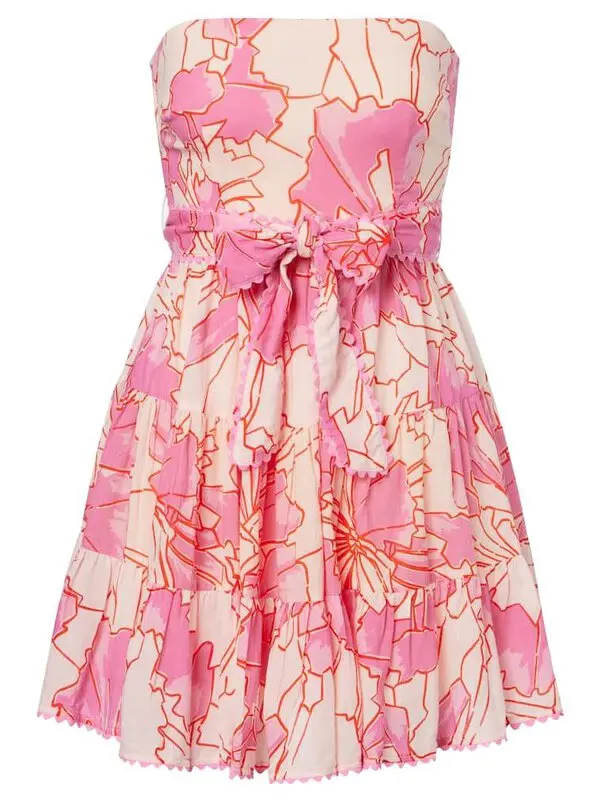 Poupette St Barth Christine Printed Mini Dress - Pink