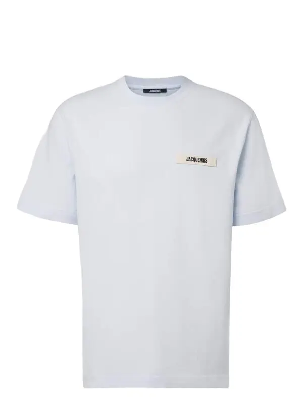 Jacquemus Gros Grain Cotton Jersey T-shirt - Blue