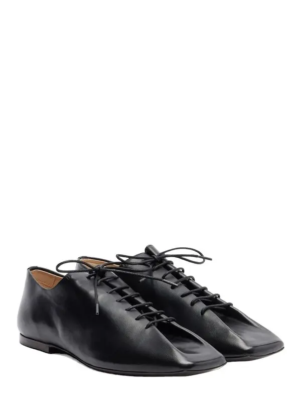 LEMAIRE Leather Derby Shoes - Black