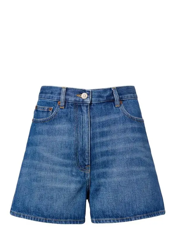 Valentino Garavani Denim Shorts - Blue