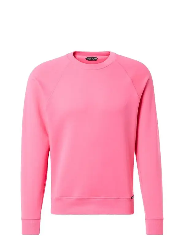 TOM FORD Cotton Jersey Sweatshirt - Pink
