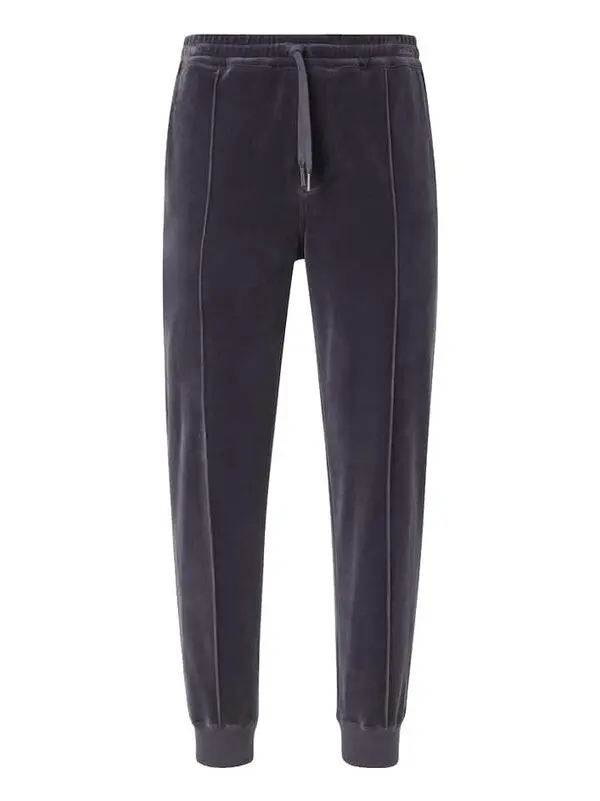 TOM FORD Cotton-blend Velour Sweatpants - Grey