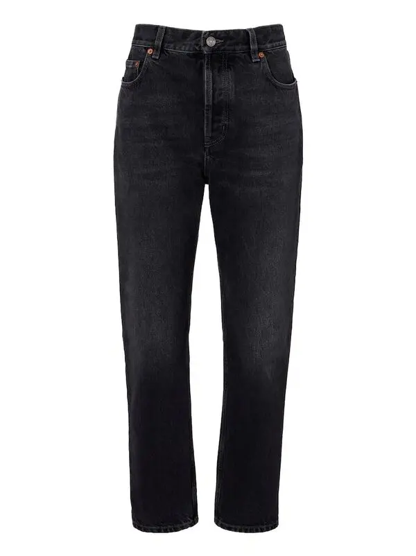 Saint Laurent 90s High-rise Slim Jeans - Black