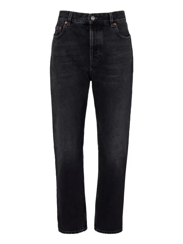 Saint Laurent 90s High-rise Slim Jeans - Black