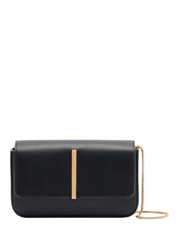 TOD'S Mini Leather Crossbody Bag - Black