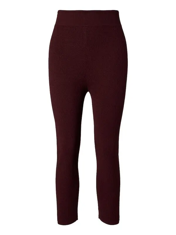 Chloé Knitted Capri Pants - Brown