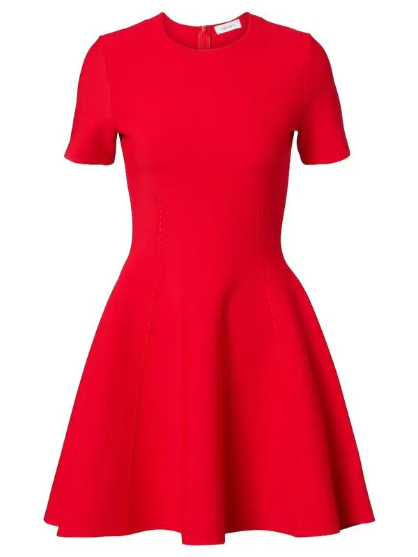 Alexander McQueen Faille Minidress - Red